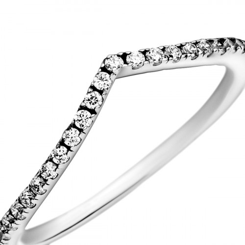 Pandora Funkelnder Wishbone Ring - 196316CZ - Helen Kirchhofer