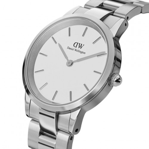 Daniel Wellington Iconic Link White Silver - Helen Kirchhofer