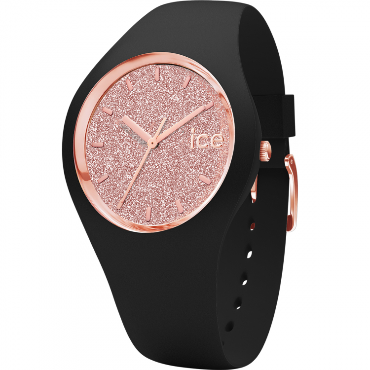 Ice-Watch Ice Glitter Black Rose Gold - Helen Kirchhofer