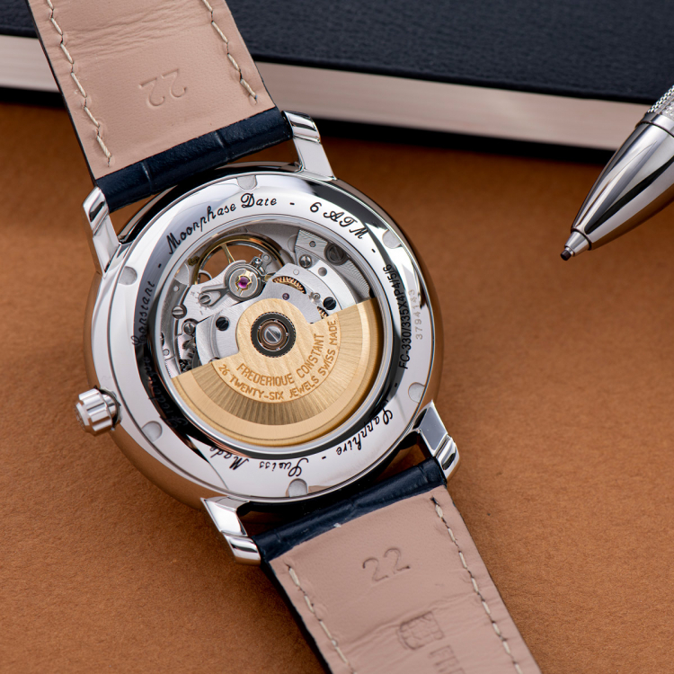 Frederique Constant Classics Heart Beat Moonphase Date - FC-335MCNW4P26 ...