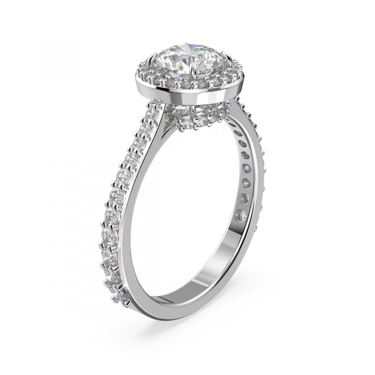 Swarovski Constella Cocktail Round Pavé Ring Silber - Helen Kirchhofer