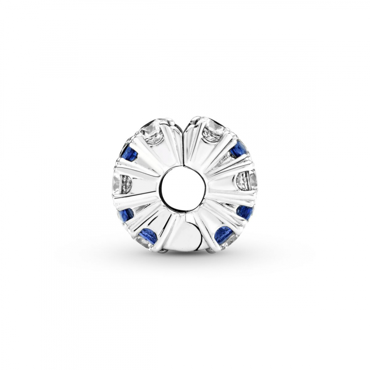 Pandora Clear & Blue Sparkle Charm - 799171C01 - Helen Kirchhofer