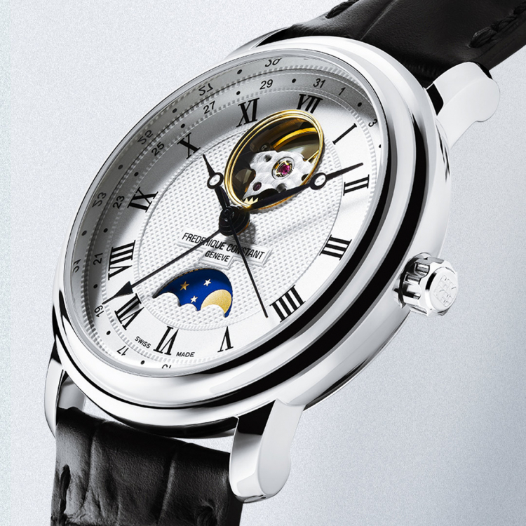 Frederique Constant Classics Heart Beat Moonphase Date - FC-335MC4P6 ...