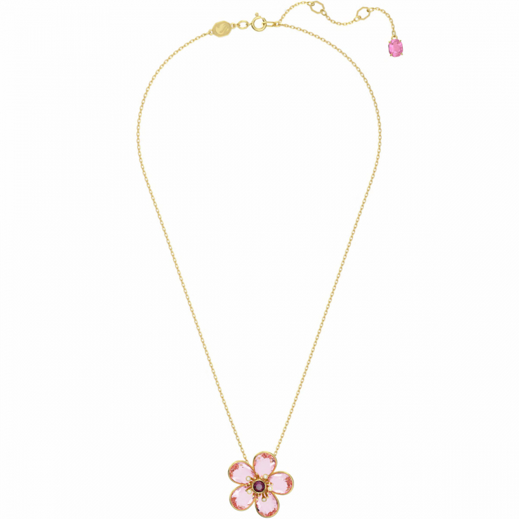 Swarovski Florere Halskette Blume Klein Rosa Gold - 5657875 - Helen ...