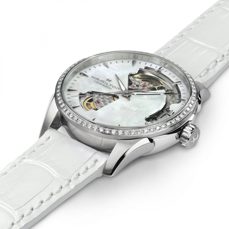 Hamilton Jazzmaster Open Heart Lady Auto - H32205890 - Helen Kirchhofer