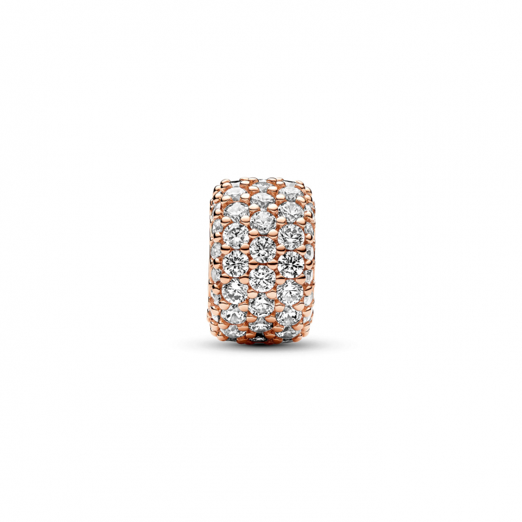 Pandora Funkelndes Dreireihiges Pavé Charm - 782820C01 - Helen Kirchhofer