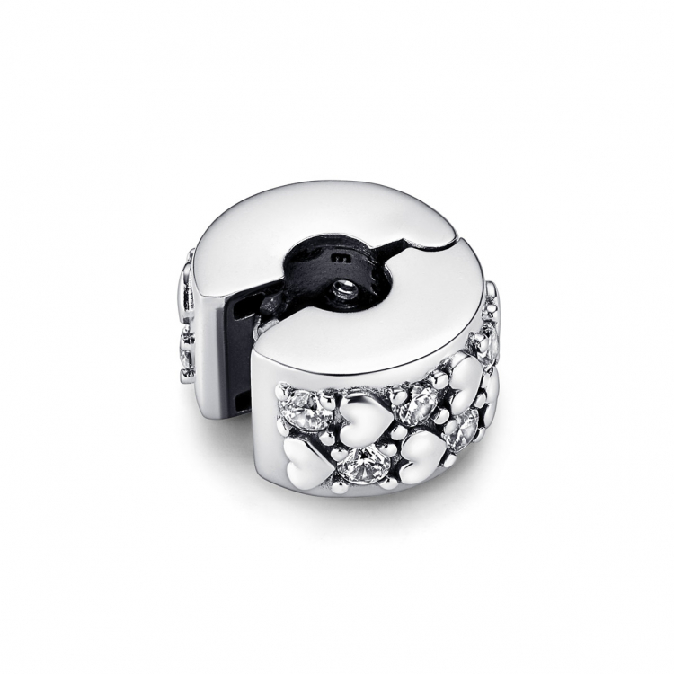 Pandora Unendlichkeit Herzen Funkelnder Clip Charm - 792235C01 - Helen ...