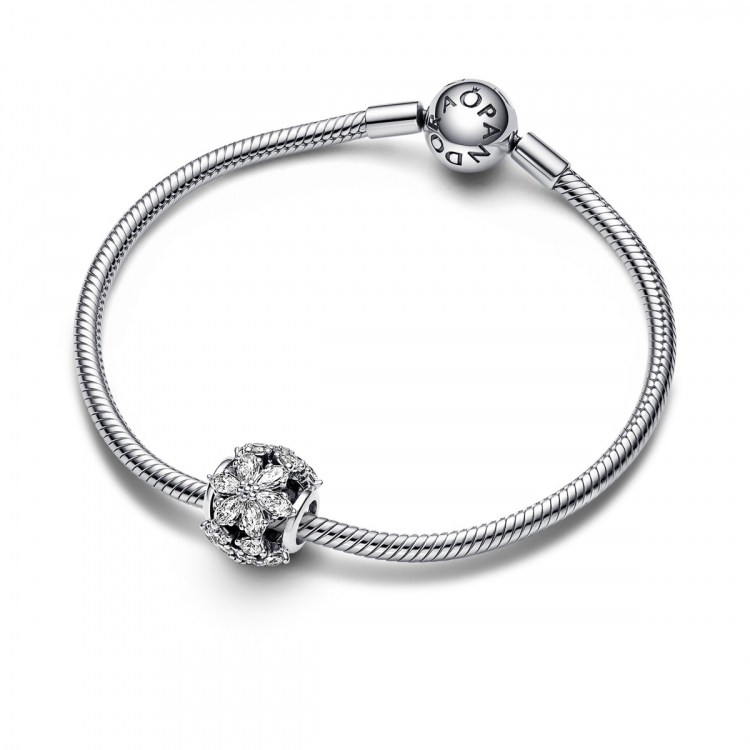 Pandora Funkelndes Herbarium Cluster Rundes Charm - 792383C01 - Helen ...