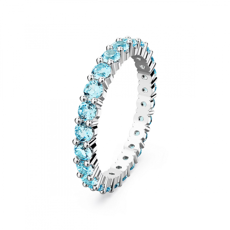 Swarovski Matrix Ring Rundschliff Blau - Helen Kirchhofer