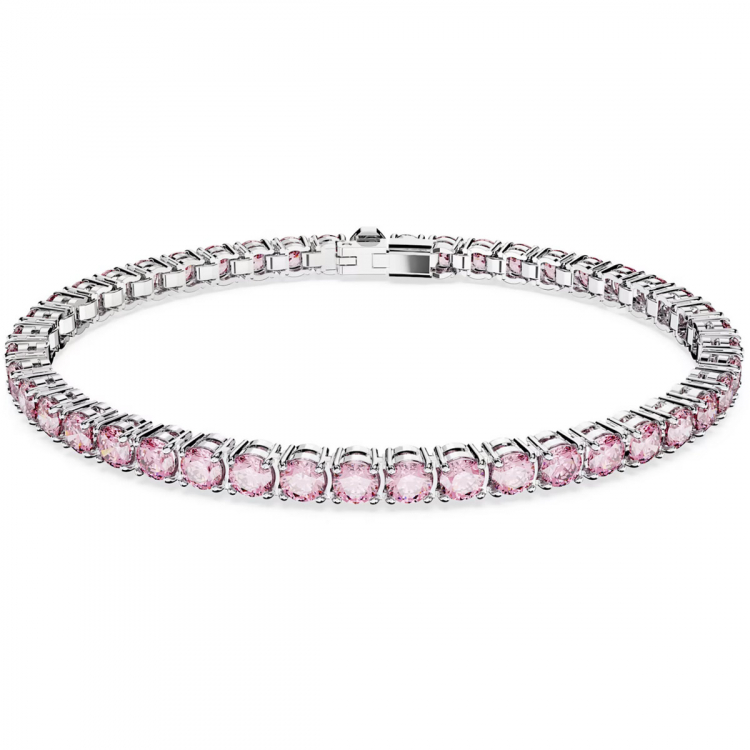 Swarovski Matrix Tennis Armband Rundschliff Rosa - Helen Kirchhofer