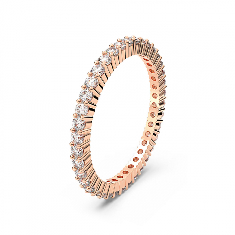 Swarovski Vittore Ring Rundschliff Weiss Roségold - Helen Kirchhofer
