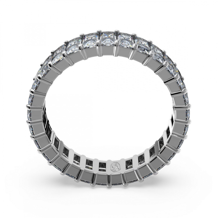 Swarovski Matrix Ring Baguette Schliff Grau - Helen Kirchhofer