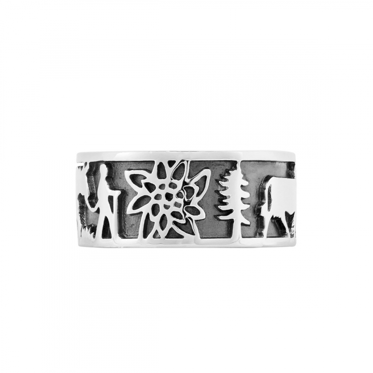 Gexist Swiss Edelweiss Ring Edelweiss Senn & Kühen - R 7000 - Helen ...
