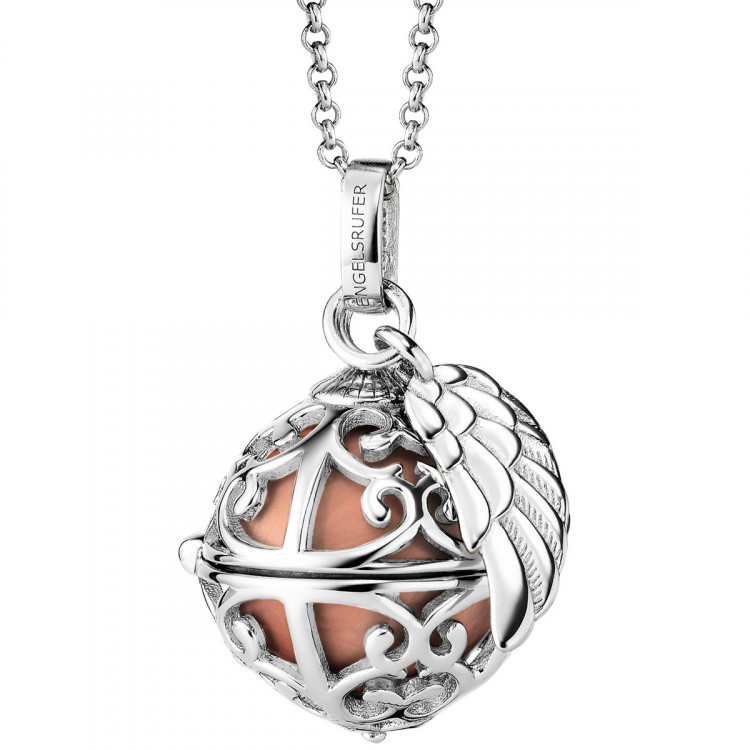 Engelsrufer Halskette mit Engelsrufer Flügel Rosé Silber - ERN-ER23-16 ...