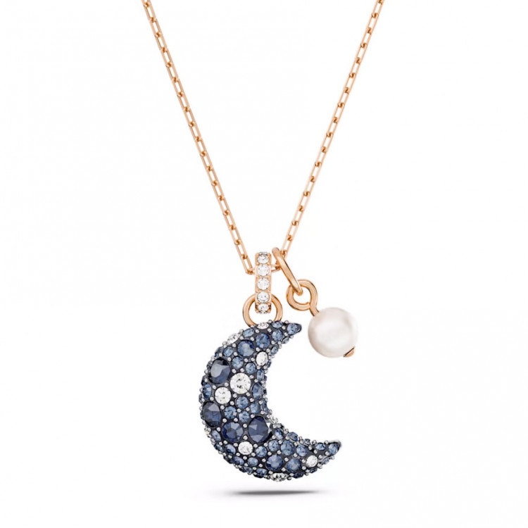 Swarovski Luna Halskette Mond Mehrfarbig Roségold - 5671585 - Helen Kirchhofer